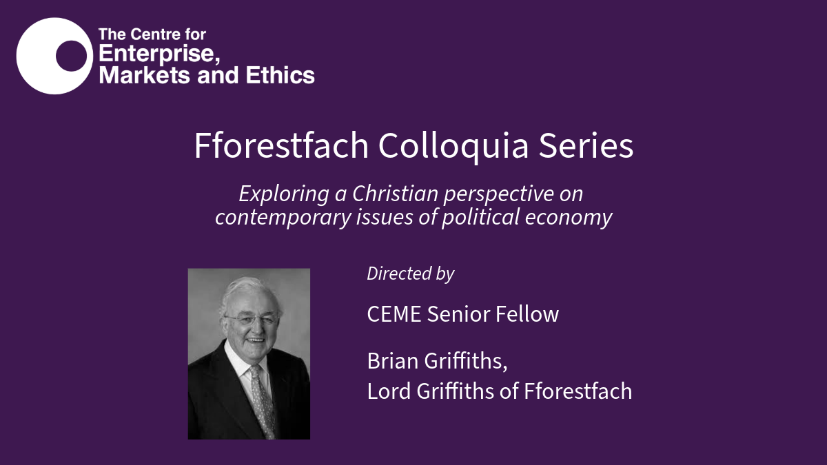 The CEME Fforestfach Colloquia Series - Centre for Enterprise Markets ...